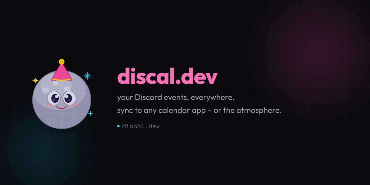 discal.dev – Discord events as calendars